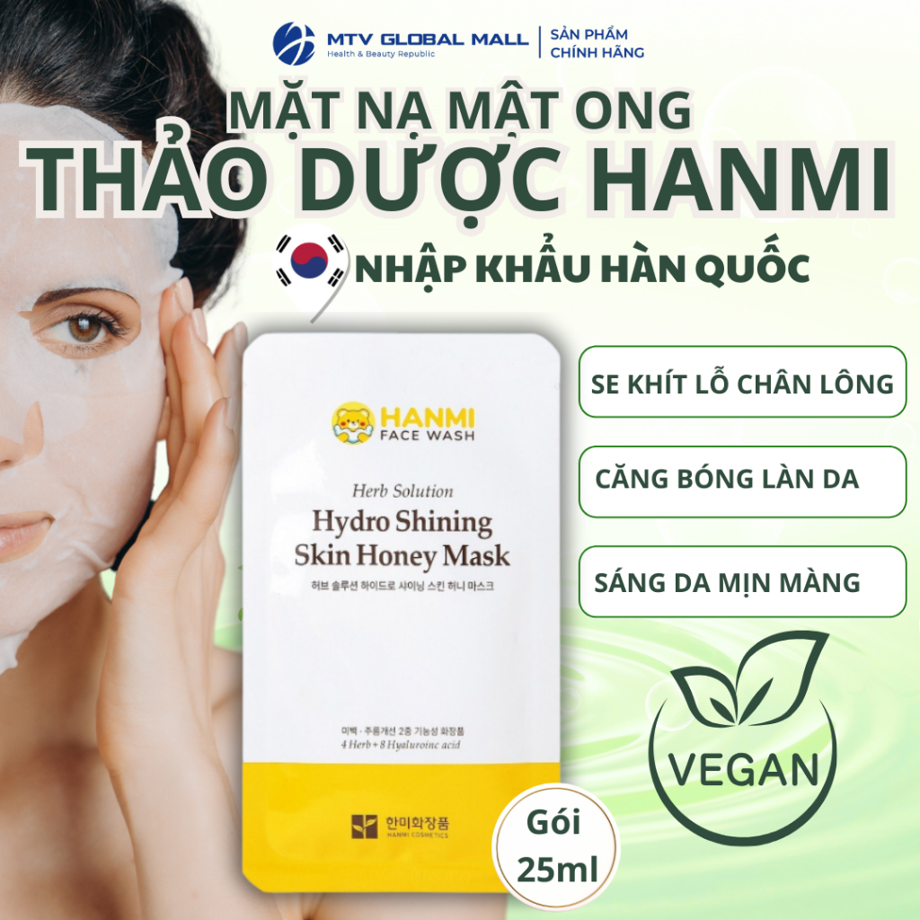Hanmi Korean Skin Whitening Honey Mask Pack to Brighten Skin and ...