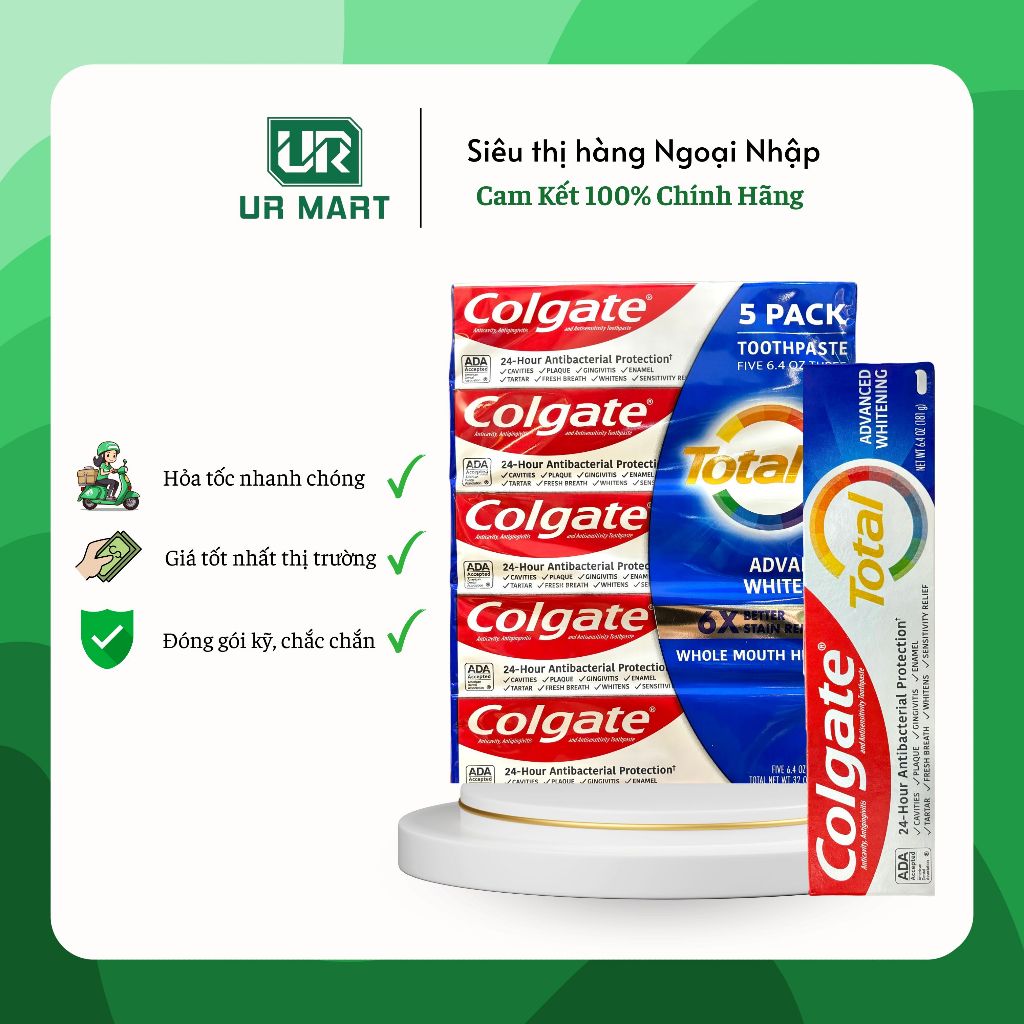 (USA Imported - DATE 3.3026 ) Colgate Total Advanced Whitening ...
