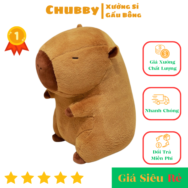 Capybara Teddy Bear Hip Eye Hip 40cm Type 1, Capybara Chicken Zipper ...