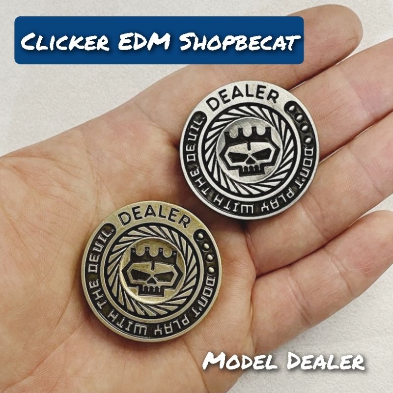 EDM Fidget Clicker Metal Coin Relieve Stress Increase Concentration ...