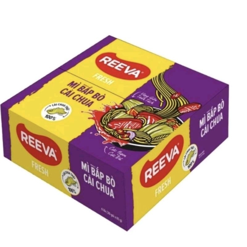 Box of 30 packs of reeva noodles with beef and pickled cabbage (85g ...