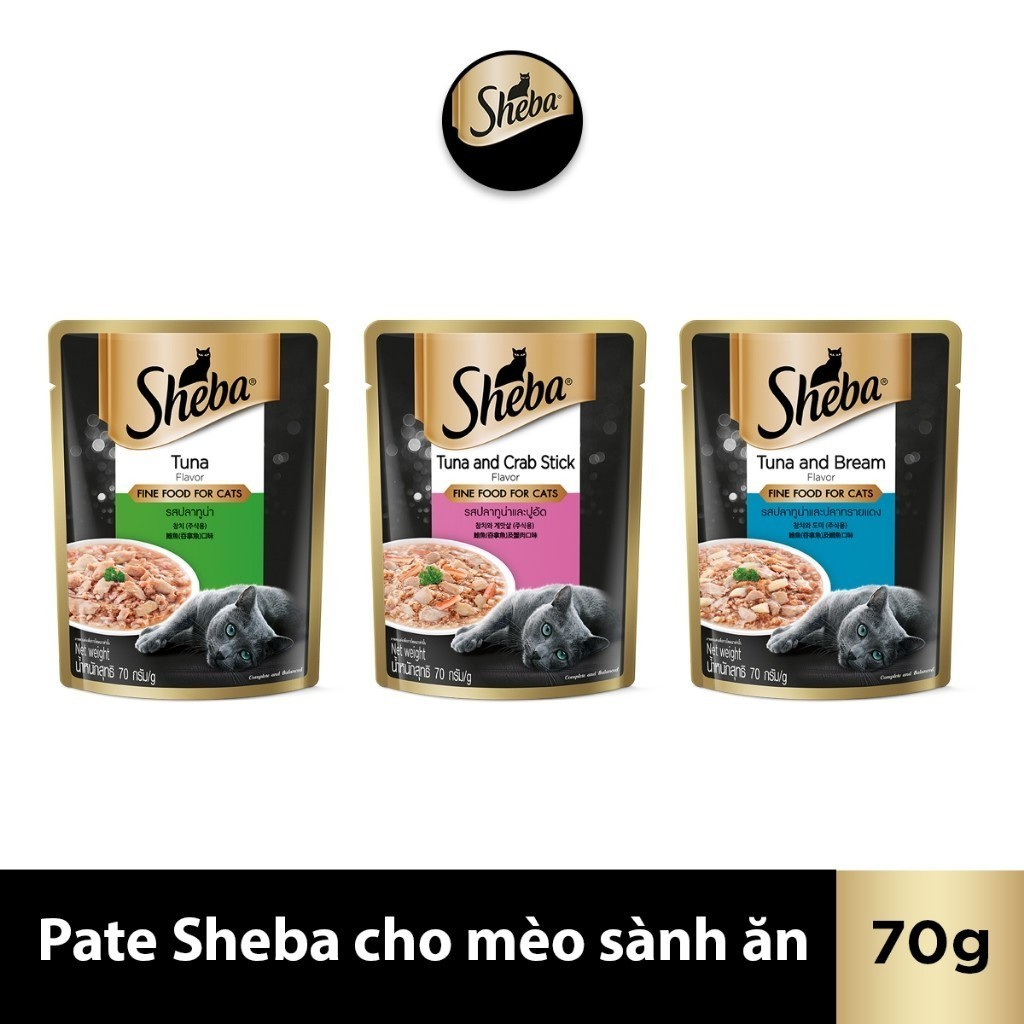 Sheba Pate for gourmet cats - Sauce adult cat food, 70g | Shopee Malaysia
