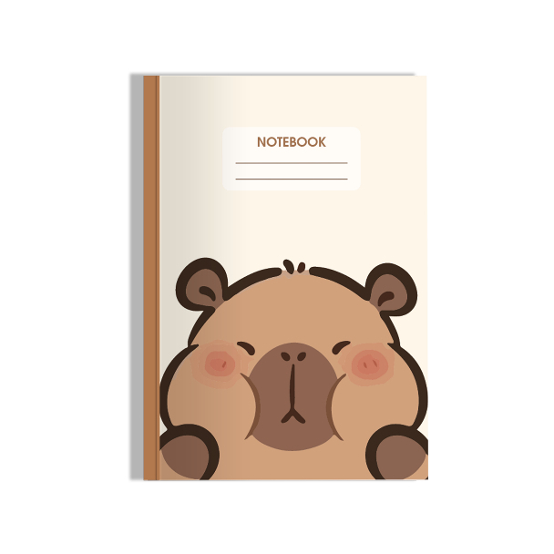 [HOT] 1 Ivory Horizontal Notebook with capybara Print - cute capybara ...