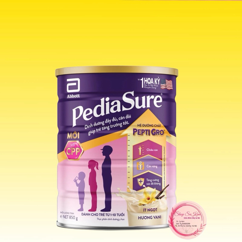 Pediasure powdered milk can 800g less sweet vanilla flavor (1 box x ...