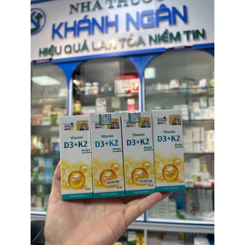 Vitamin D3 K2 MK7 Sanct Bernhard Germany increases calcium absorption In 1 Drop (10ml) | Shopee ...