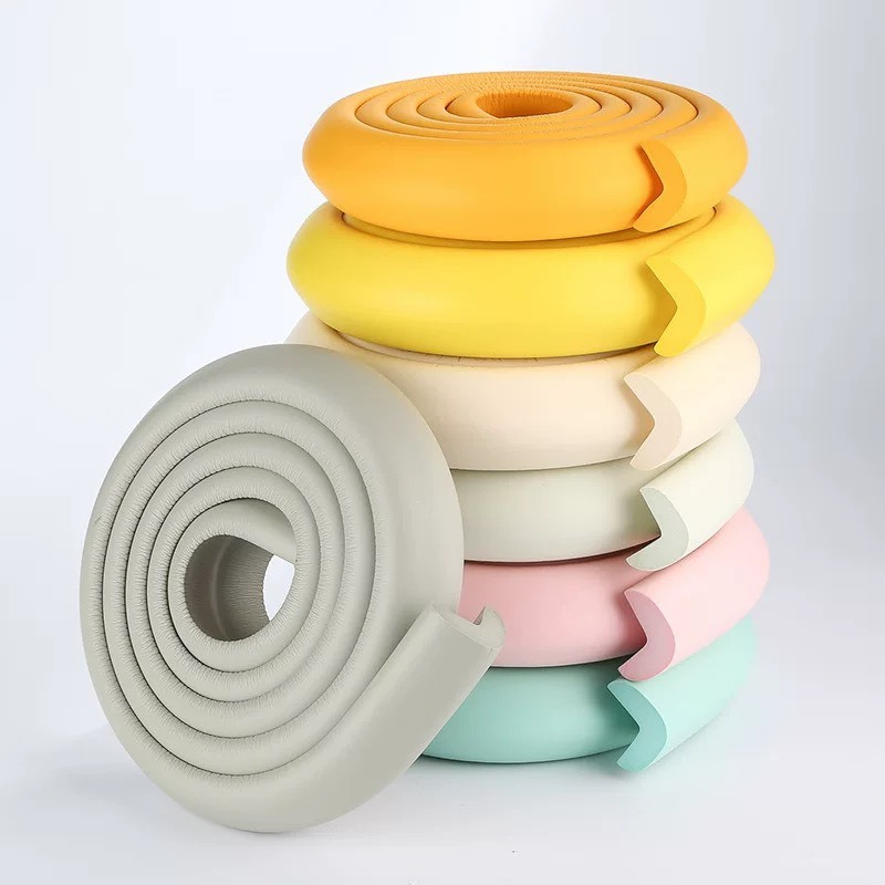 (Random Color) 2 meter multi-colored foam roll covers U-shaped table ...
