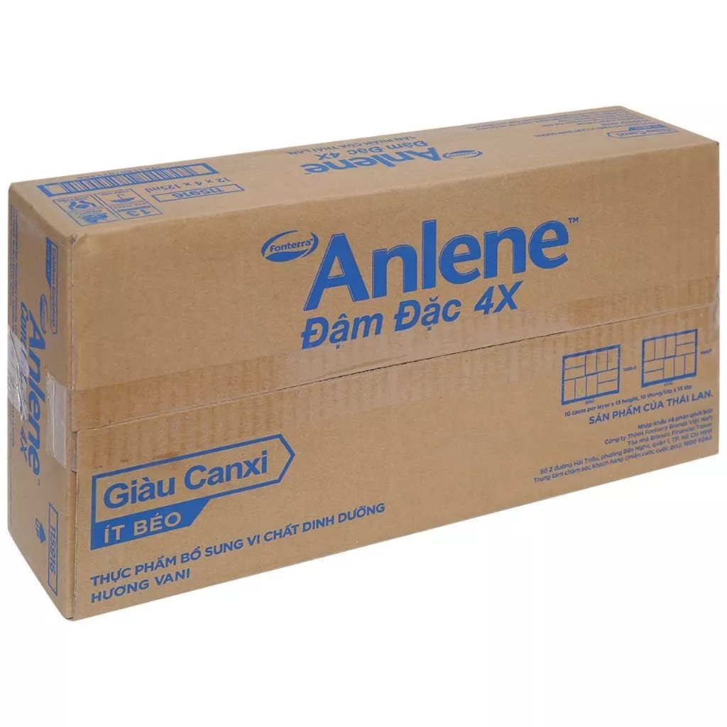 [New Model]carton of 48 boxes of Anlene Concentrated 4X vanilla ready ...