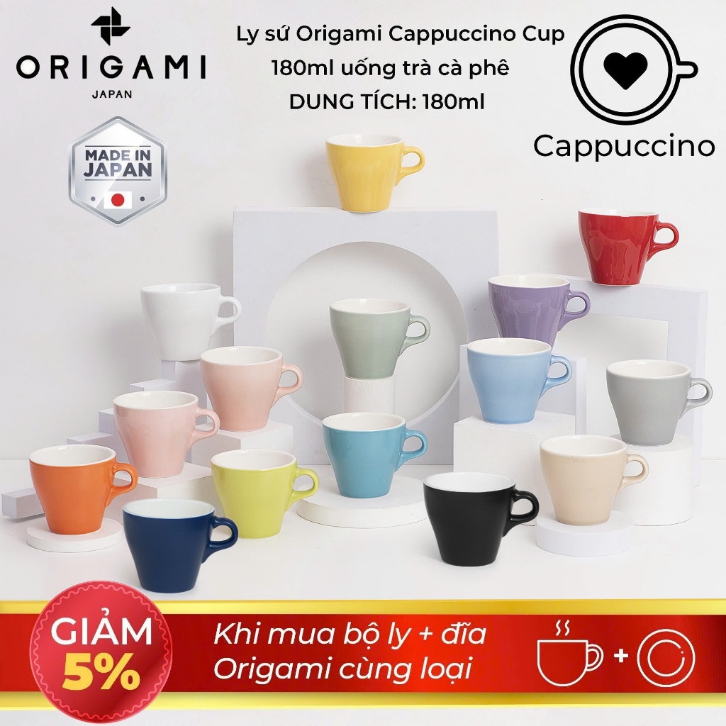 [Origami Japan] Volcano Origami Cappuccino Cup 180ml for coffee tea ...