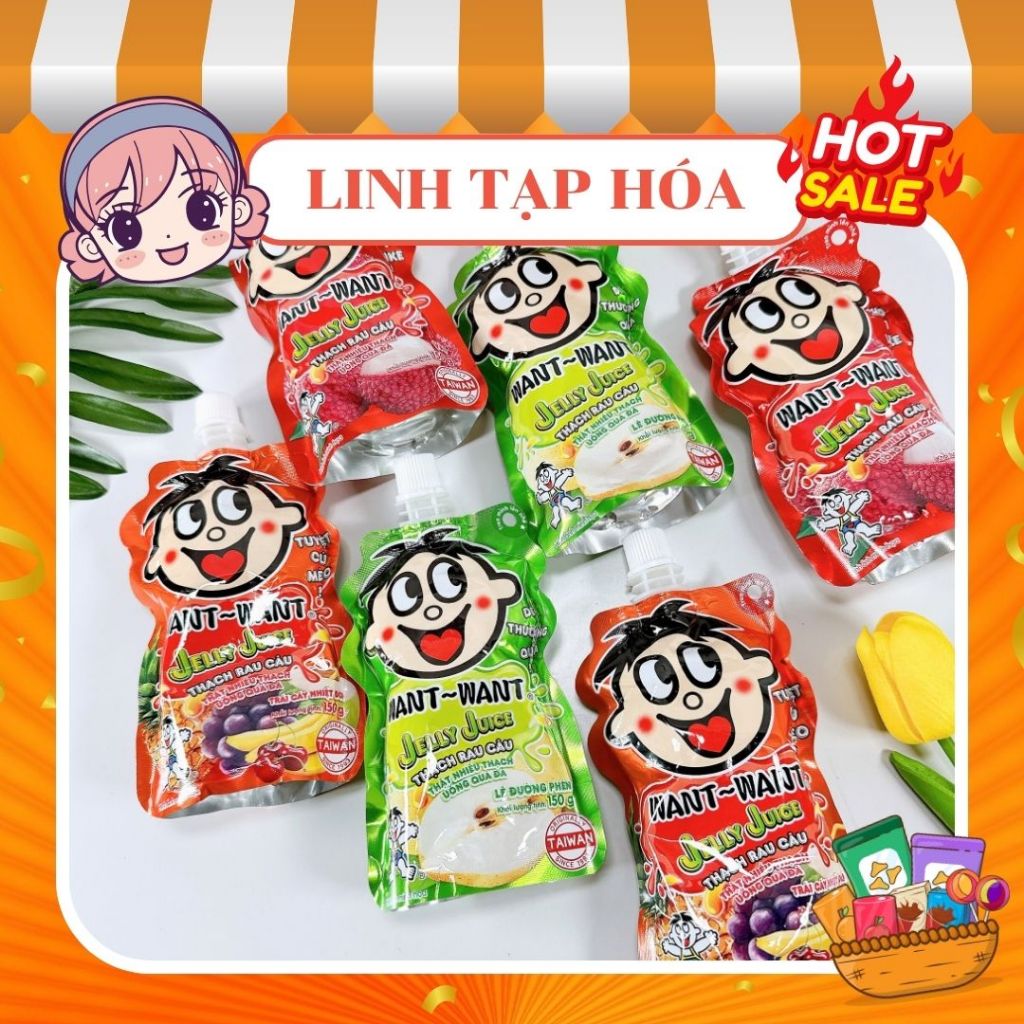 Opao Want Want Jelly Drink 3 Flavors Fruit / Lychee / Pear, Fruit Jelly ...