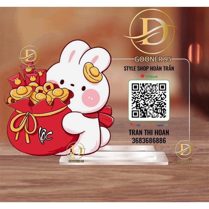 Qr code scanning board with beautiful rabbit shape, Qr code printing on ...