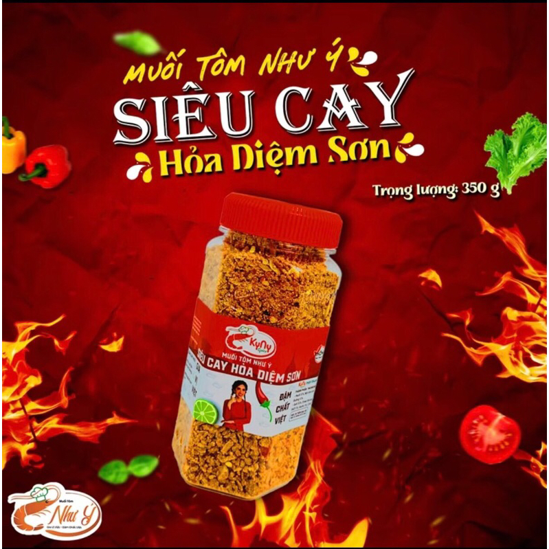 Nhu Y Shrimp Salt super spicy fire Diem Son 350gr new version KyNy ...