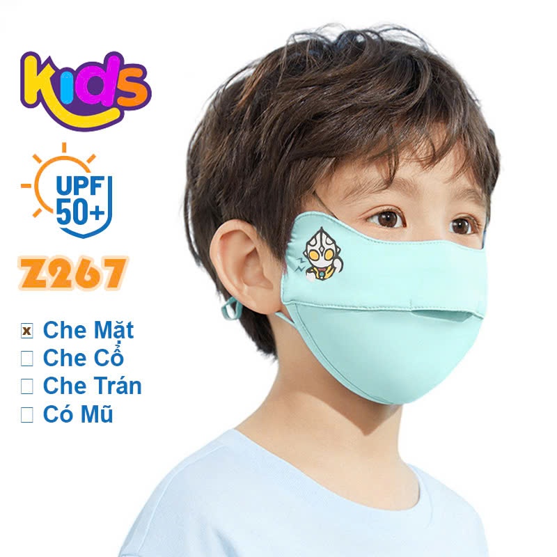 Uv UPF50+ Cartoon Cute Cartoon Boys Mask (Baby Mask Good Breathable ...