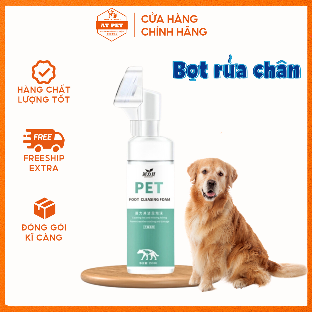 Dorrikey Cat Dog Foot Wash Foam, Between Feet, No Need To Rinse With ...