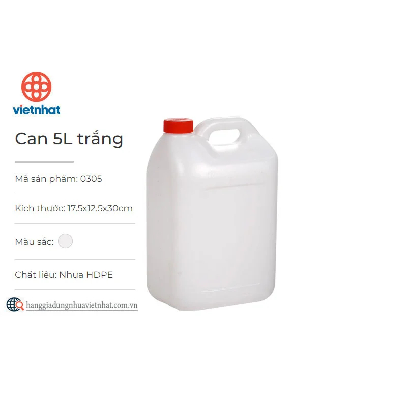 Plastic Can 2 liters / 5 liters / 10 liters (Viet Nhat). | Shopee Malaysia