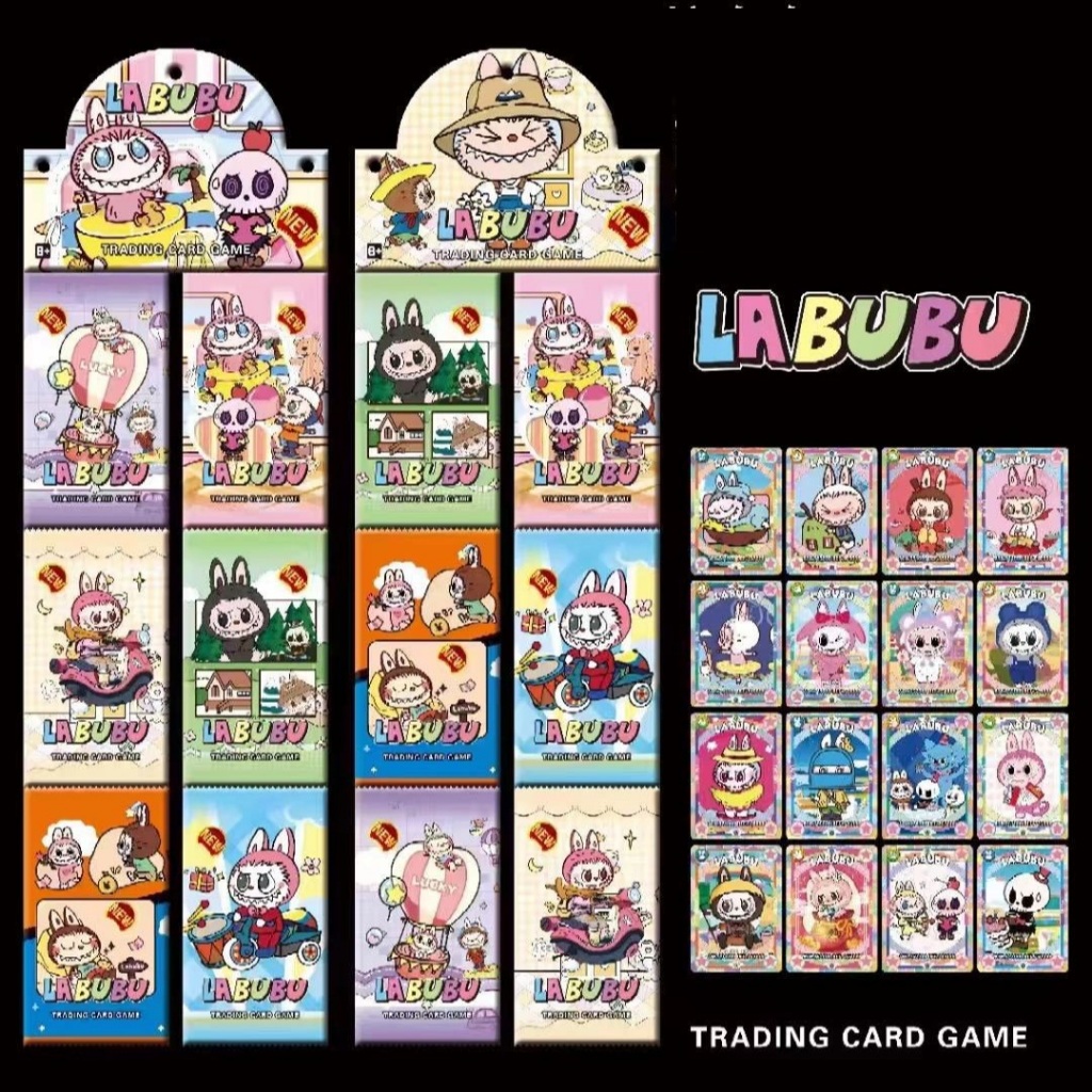(6 pack string / 12 pack string) Beautiful LABUBU card set | Shopee ...