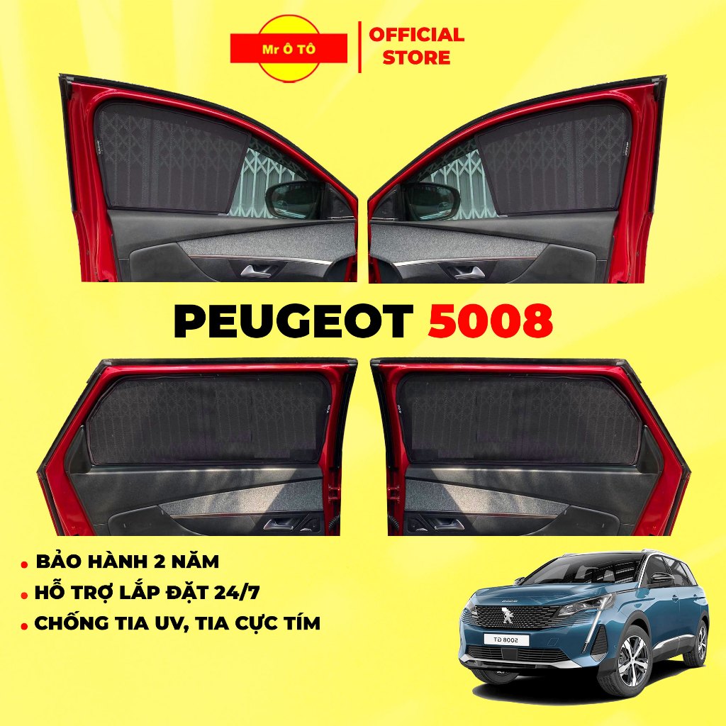 Peugeot 5008 Type 1 MR CAR Sunshade Curtain Anti-Ray, UV Ultraviolet ...