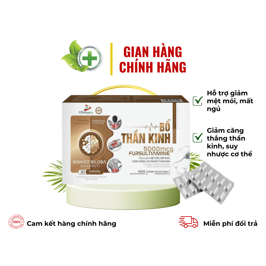 Fursultiamine 5000mg Nerve Tonic Box of 30 tablets - Supports reducing ...