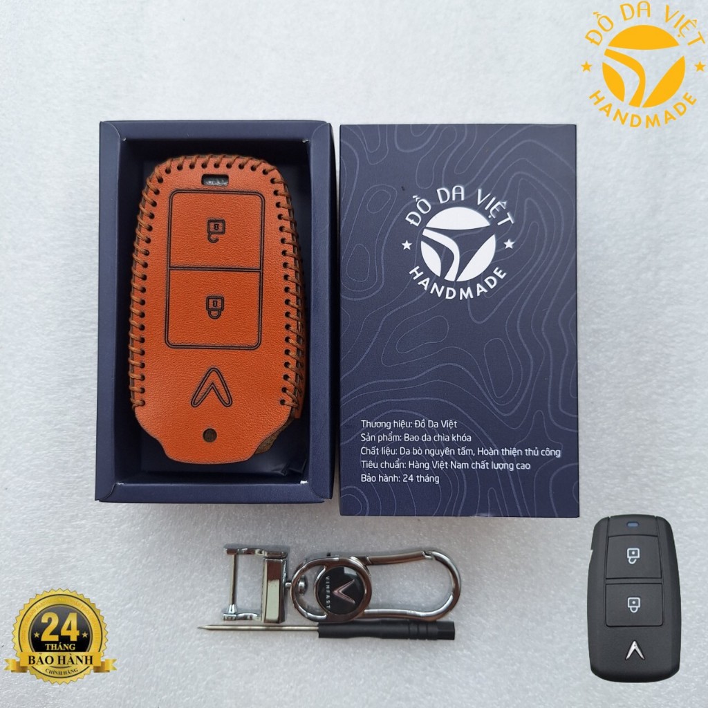 Vinfast Vf3 Leather Key Case, Vinfast Vf3 Key Case, Vinfast Vf3 Genuine ...