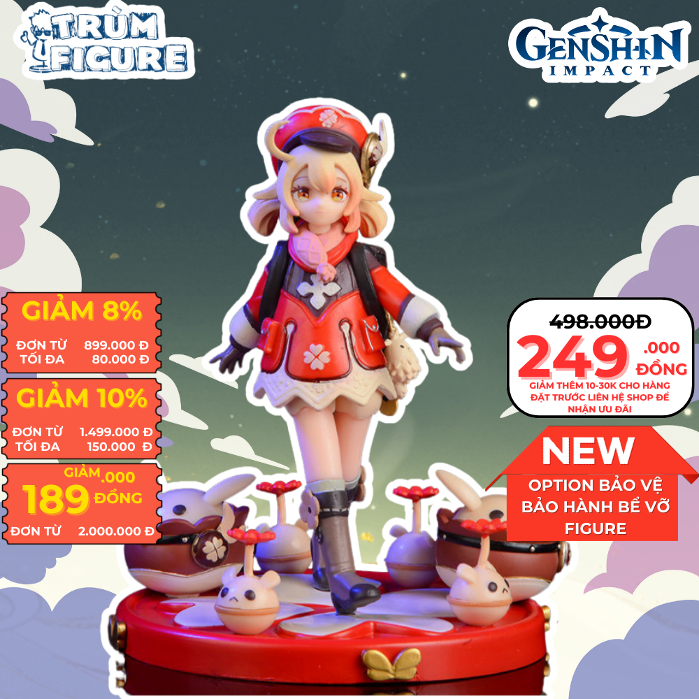 Genshin Impact Model, Figure Cute Baby Loli Klee Anime, Game - Full Box ...