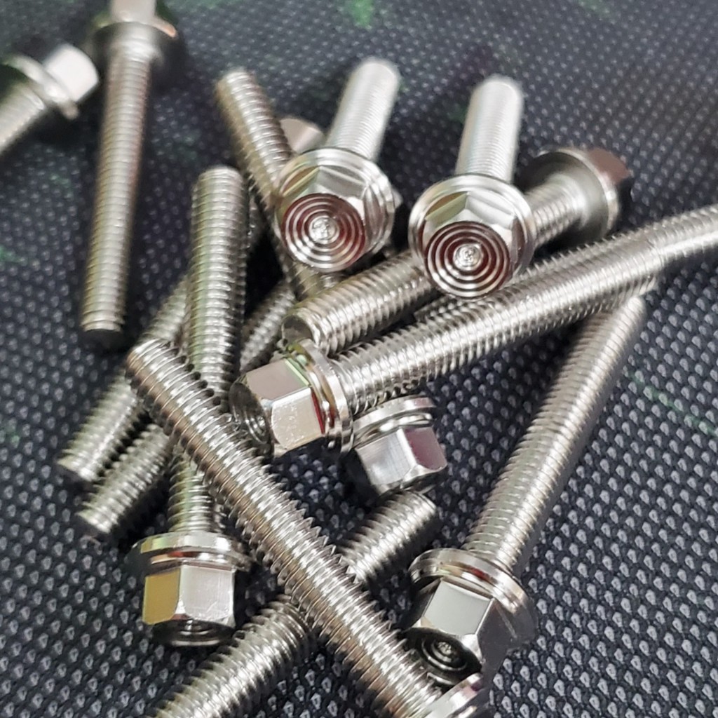 304 stainless steel screws, 6mm twisted V2 cylindrical style, fitted ...