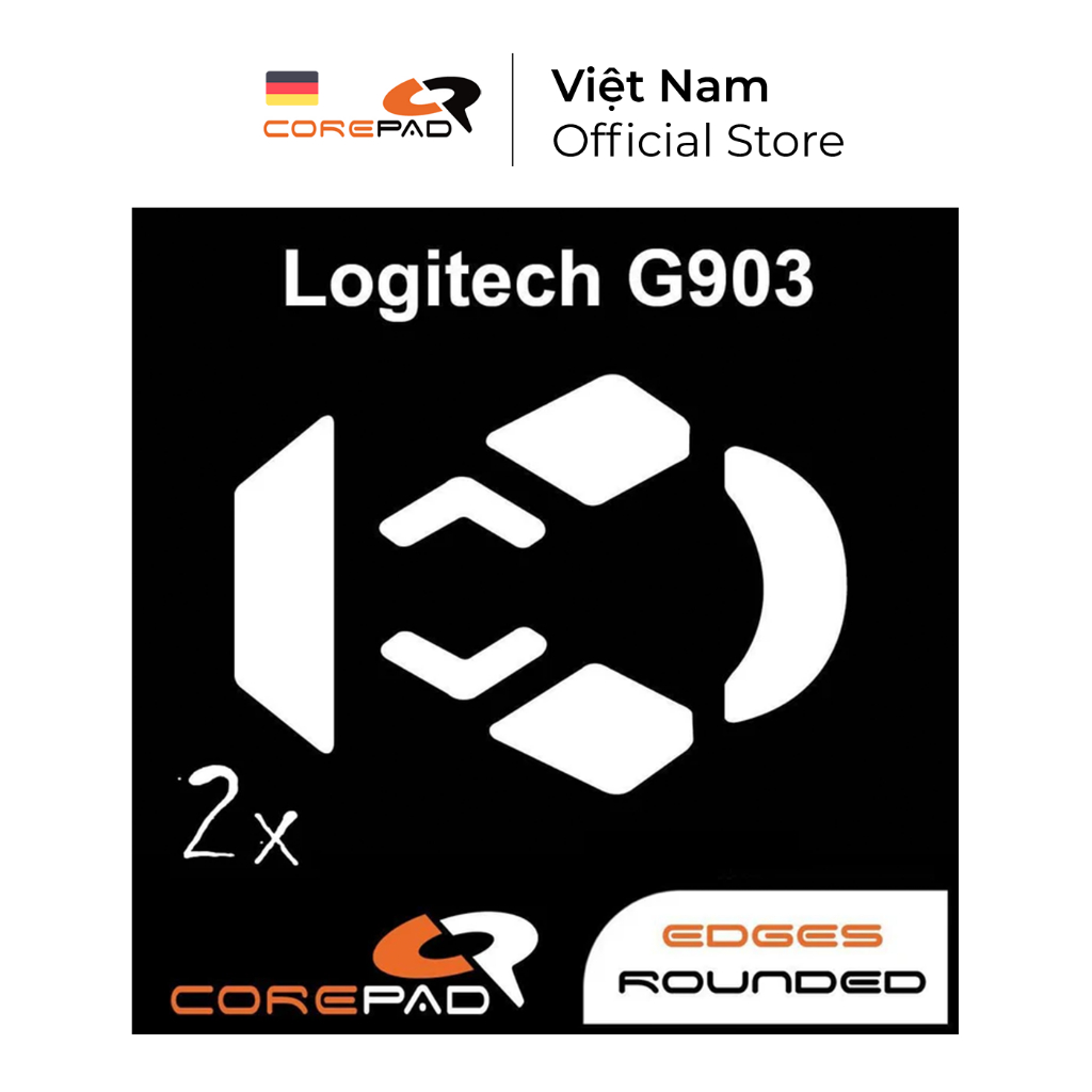 2 Sets of PTFE Corepad Skatez PRO Mouse Feet Logitech G903 Lightspeed ...