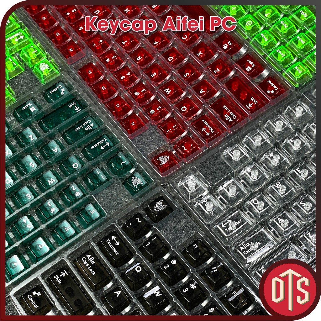 Aifei Clear PC Transparent Keycap | Cherry profile 114 buttons through ...