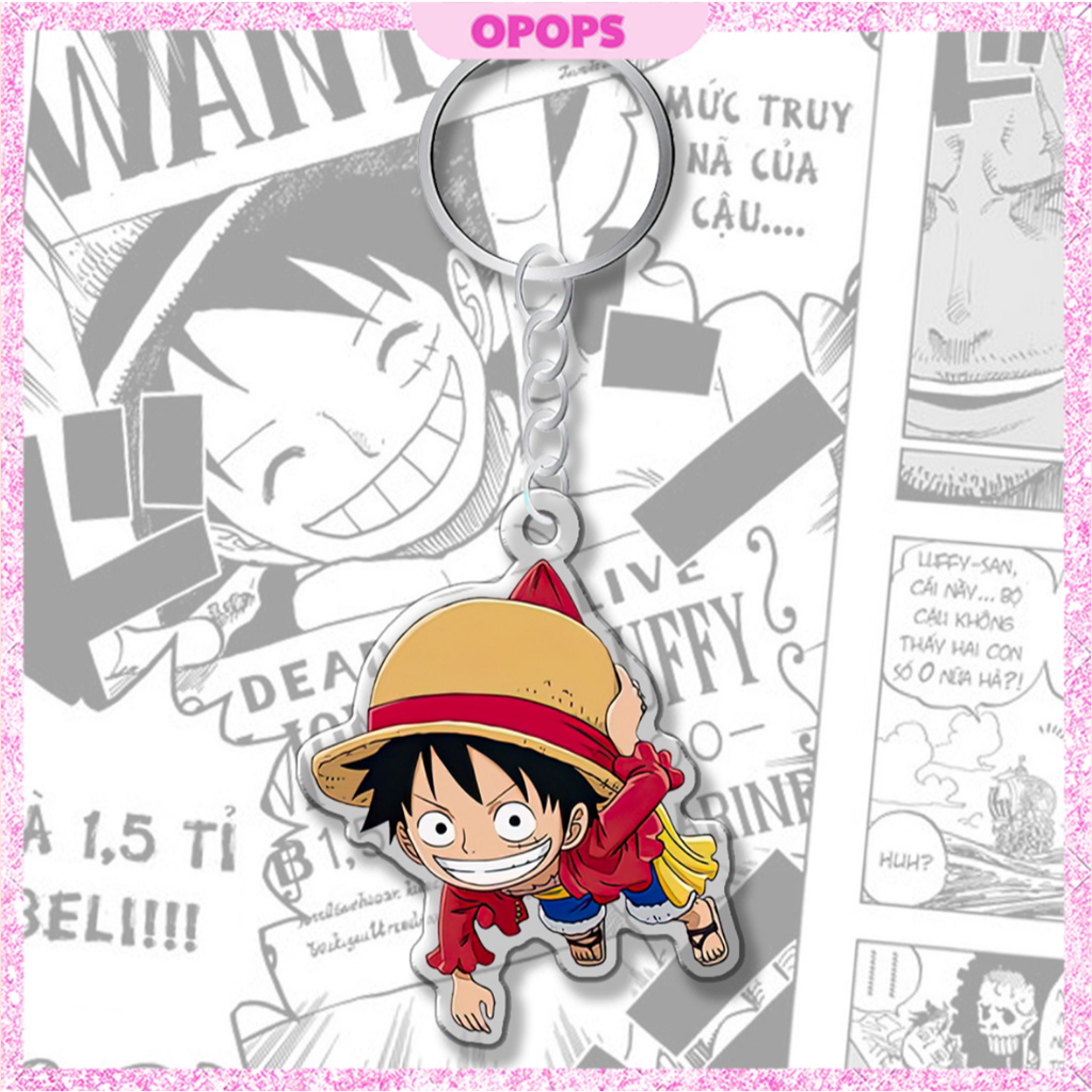 One PIECE Straw Hat Luffy Keychain Zoro Sanji Usopp Nami Robin Brook ...
