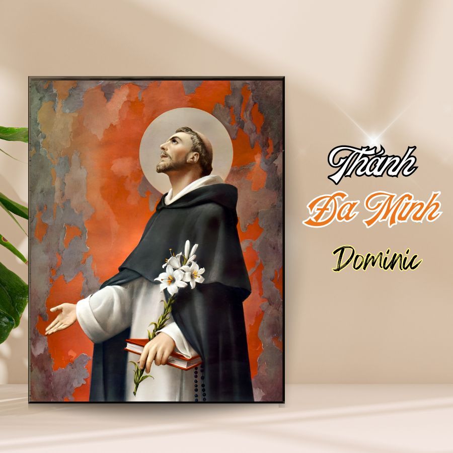 Wooden Painting of the Origin of Saint Dominic - Catholic Painting as a ...
