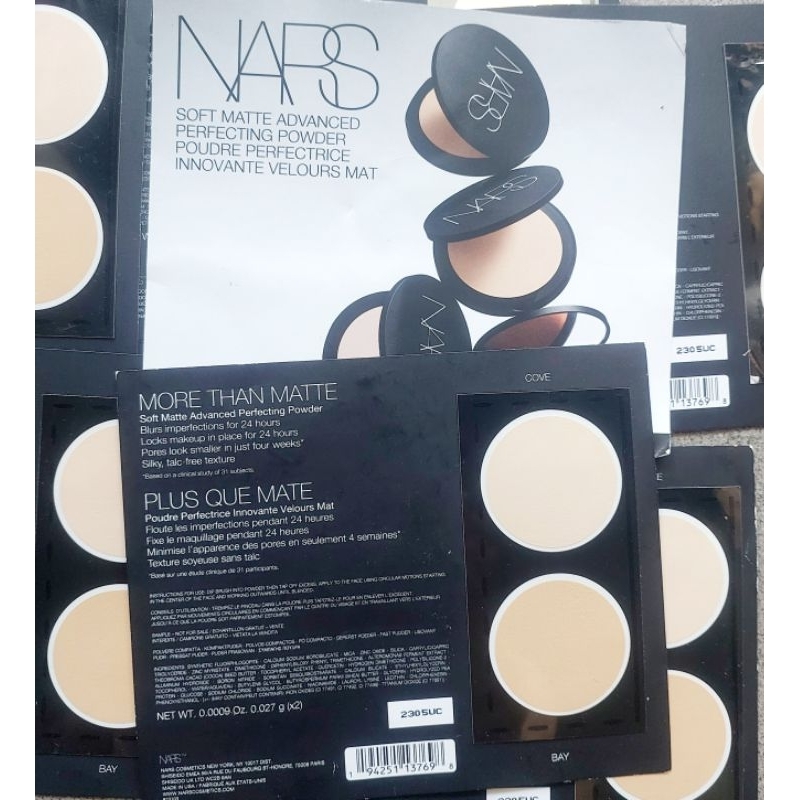 Sample Nars Soft matte Advanced perfecting powder 2 squares*0,027g ...