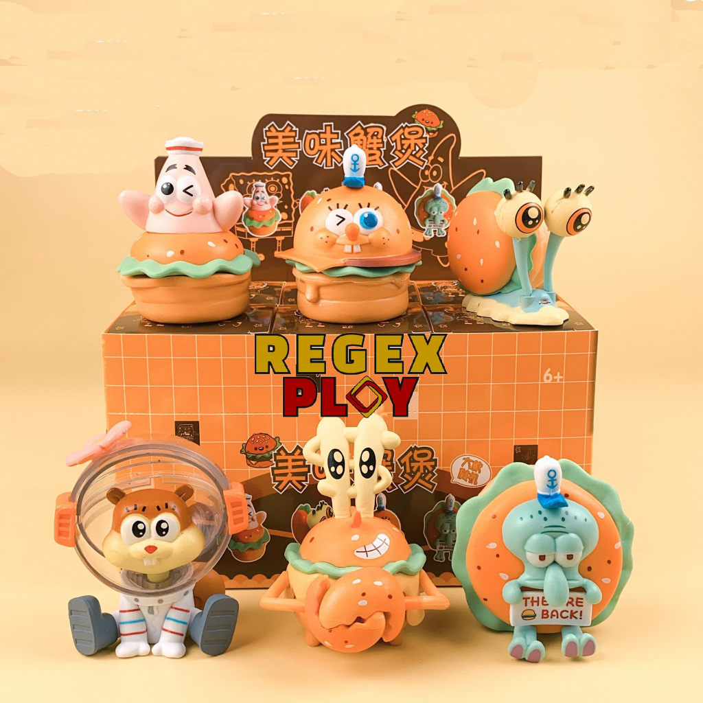 (With Box) Blind Box/Blind Box of 6 SPONGEBOB Models - Extremely Sharp ...