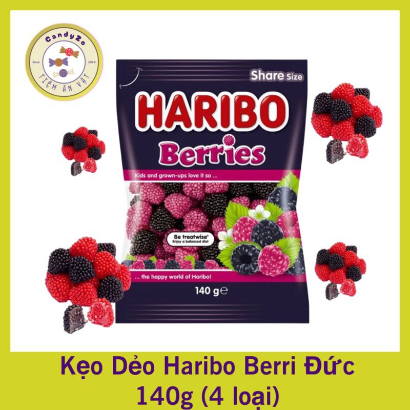 Haribo Berri German Gummy Candy 140g (4 types) | Shopee Malaysia