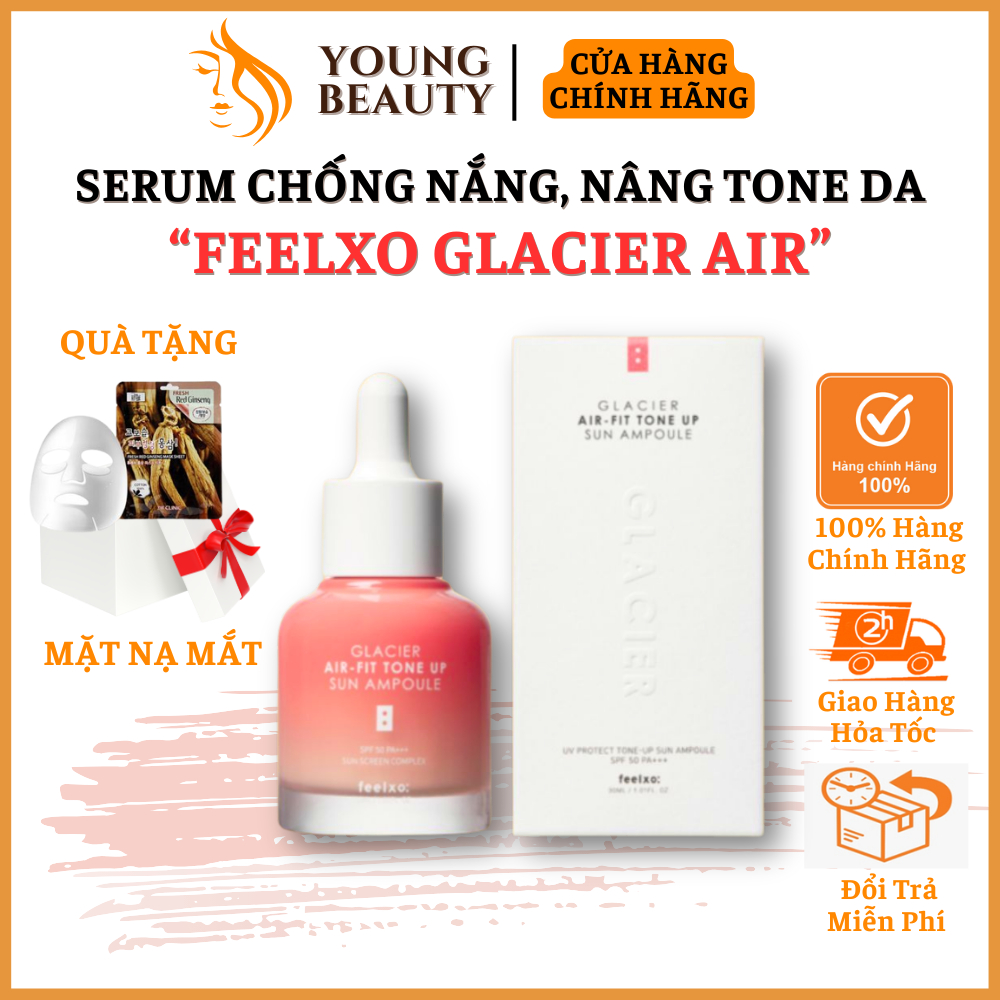 Feelxo GLACIER AIR - Fit Tone Up Sun Ampoule SPF 50 PA+++ 30ml - YOUNG ...
