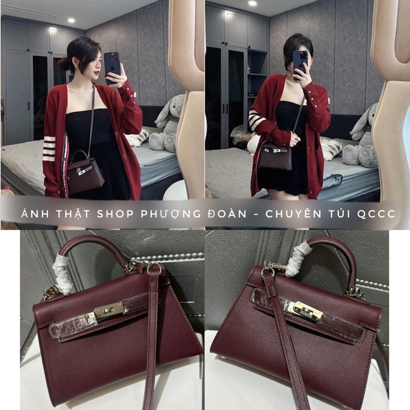 [KL19cm] Lumpy Leather Bag Low White Buckle (With Box) Nice Type ...