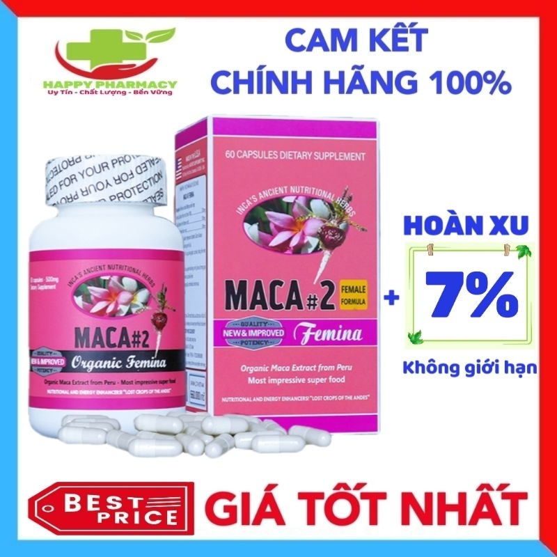 Maca 2 Femina Female Physiological Enhancement Tablets - Estrogen Supplement Female Hormones ...