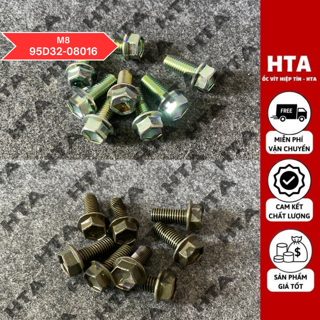 [20 pieces] Yamaha M8 Concave Head Bolt T12 - Diamond Screw M8 - 95D32 ...