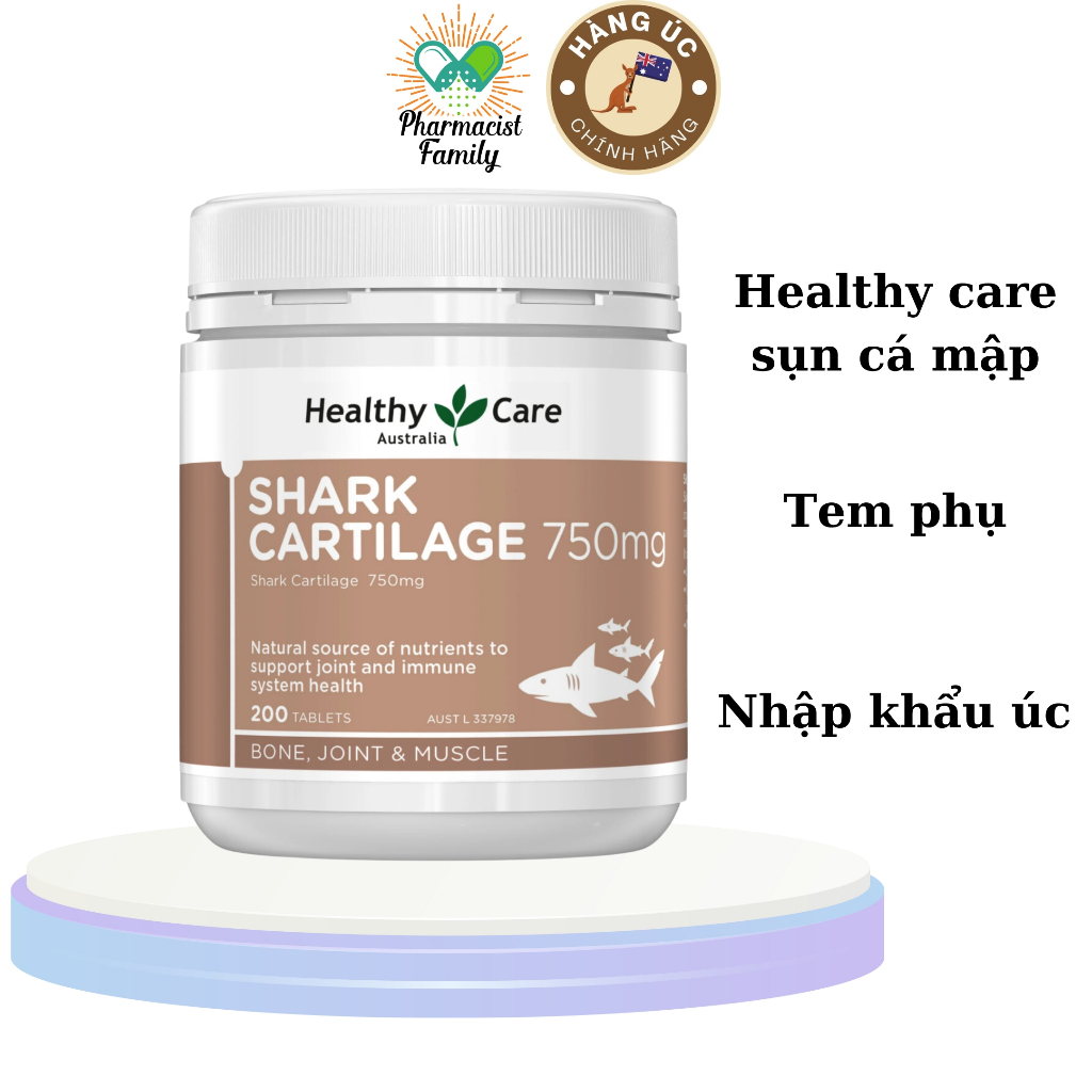 Shark Cartilage tablets 750mg [Australia] Healthy Care Shark Cartilage ...