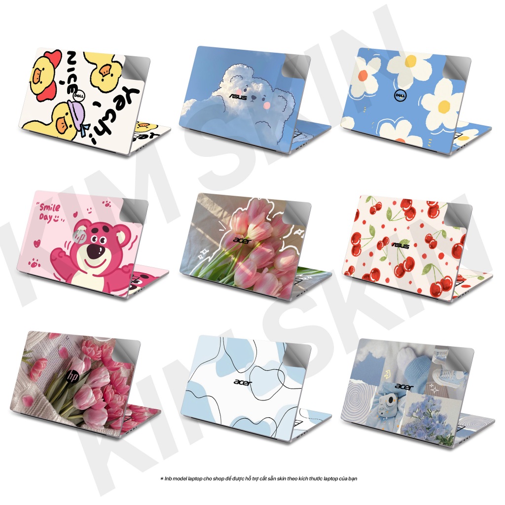 Laptop Skin 25 Cute Model Pre-Cut According To Model - Laptop Model To ...