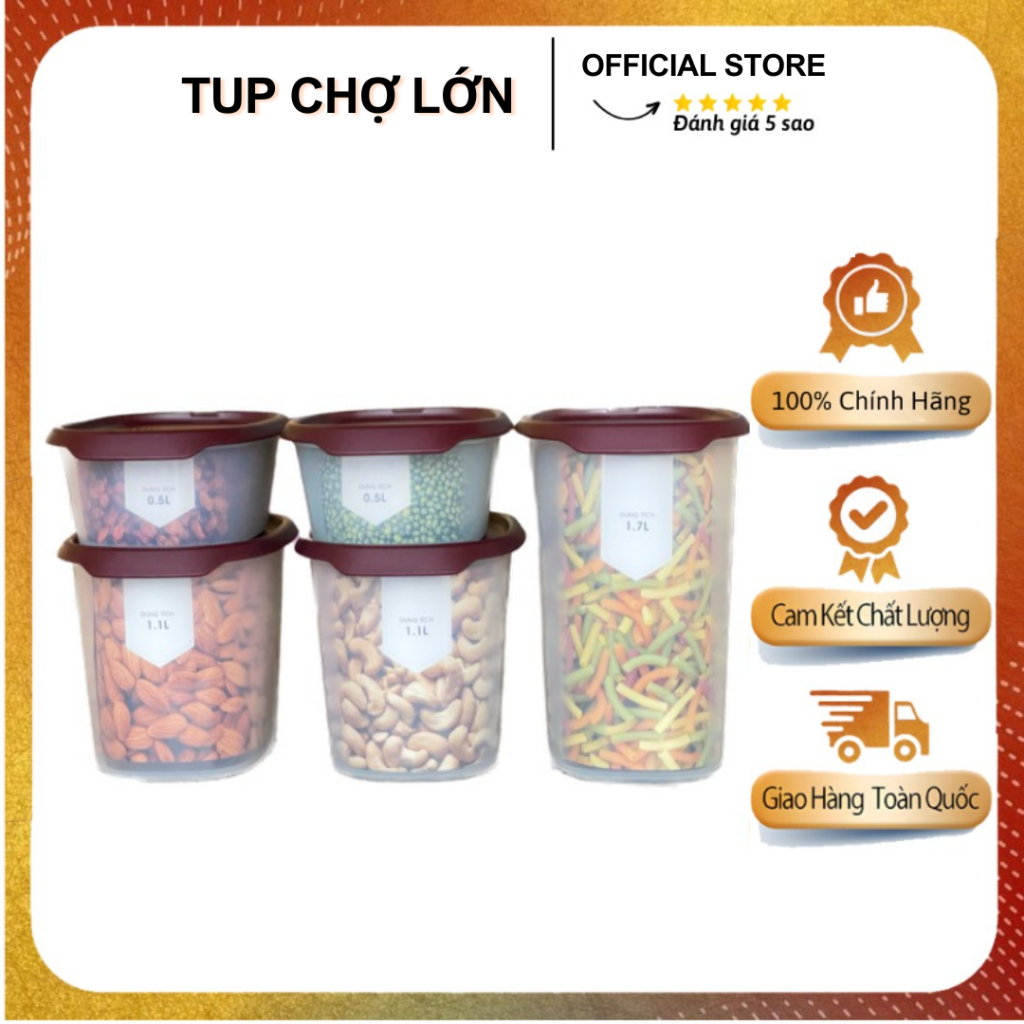 One Touch Fresh food storage box set of 5 boxes - Genuine Cho Lon Tup ...