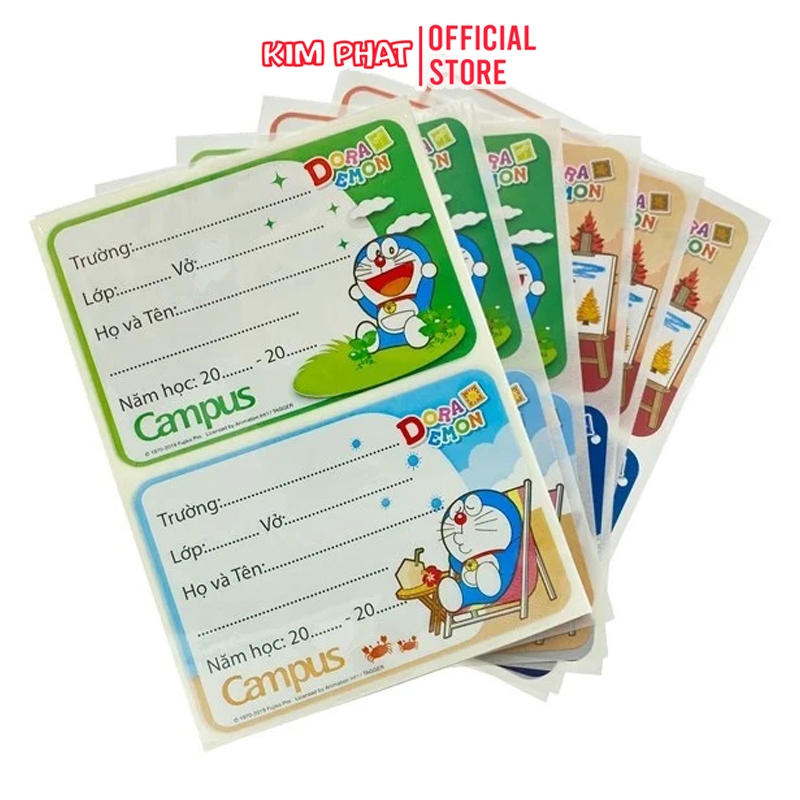 File 12 Labels Campus - Doraemon - Adhesive | Shopee Malaysia