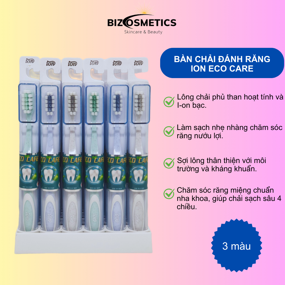 Ion Nano Eco Care toothbrush with silver coating technology ...