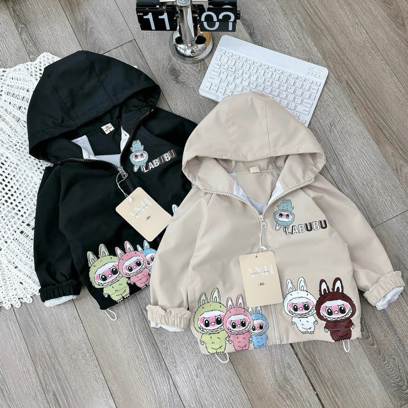 Labubu cartoon windJacket for babies 8-18kg | Shopee Malaysia