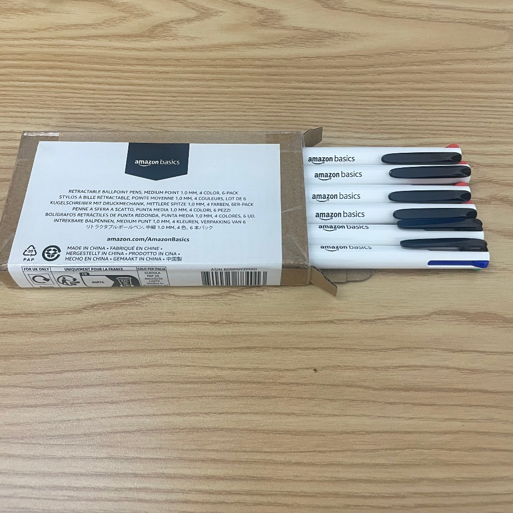 Amazon Basics 4-color ink ballpoint pen (Usa) | Shopee Malaysia