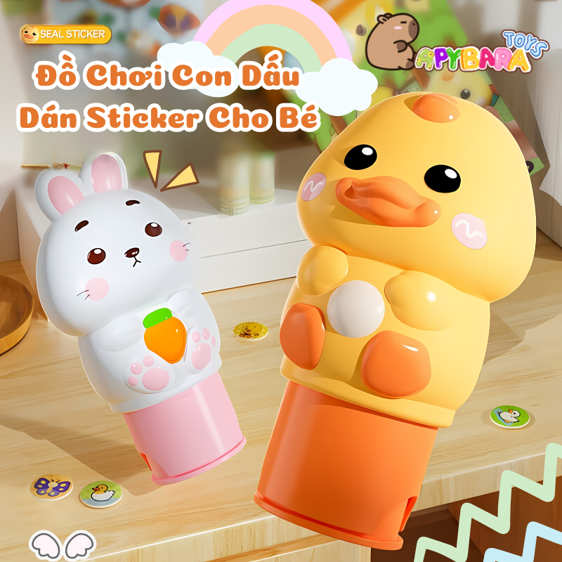 Magic Seal Toy Cute Stickers for Children, with 200 Stickers and ...