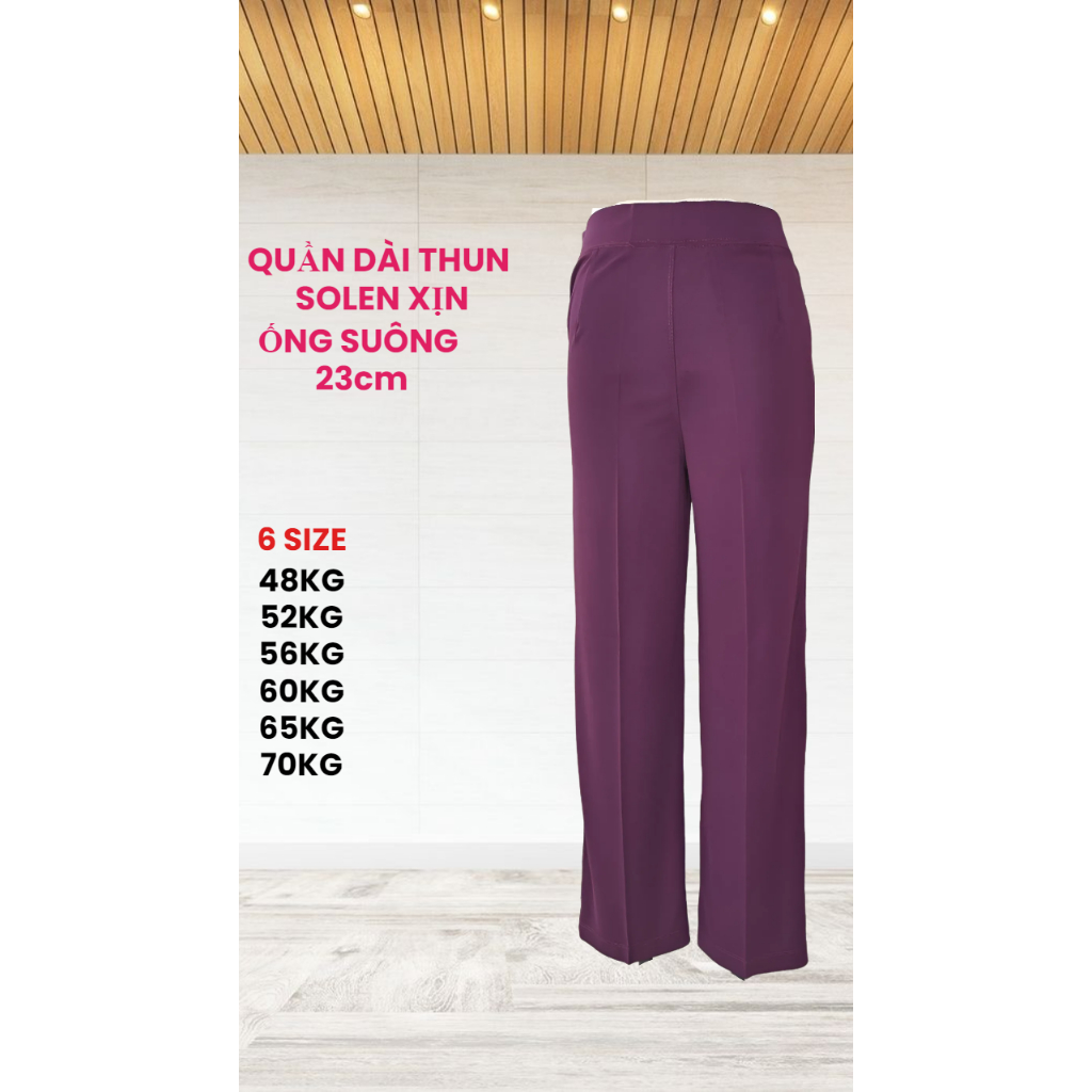 Solen Elastic Trousers (Women) (genuine) Flat waist - 23cm straight leg, many colors for women ...