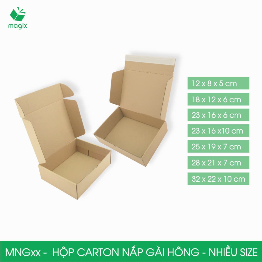 Mng - Combo 20 carton Boxes Packing Hips - Box Style Options - Multiple ...