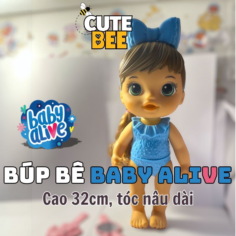 Genuine surplus Baby Alive Sudsy doll made in the US, 32cm tall, long ...