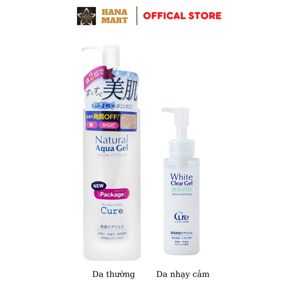 Cure Natural Aqua Gel Exfoliator for normal and sensitive skin in Japan ...