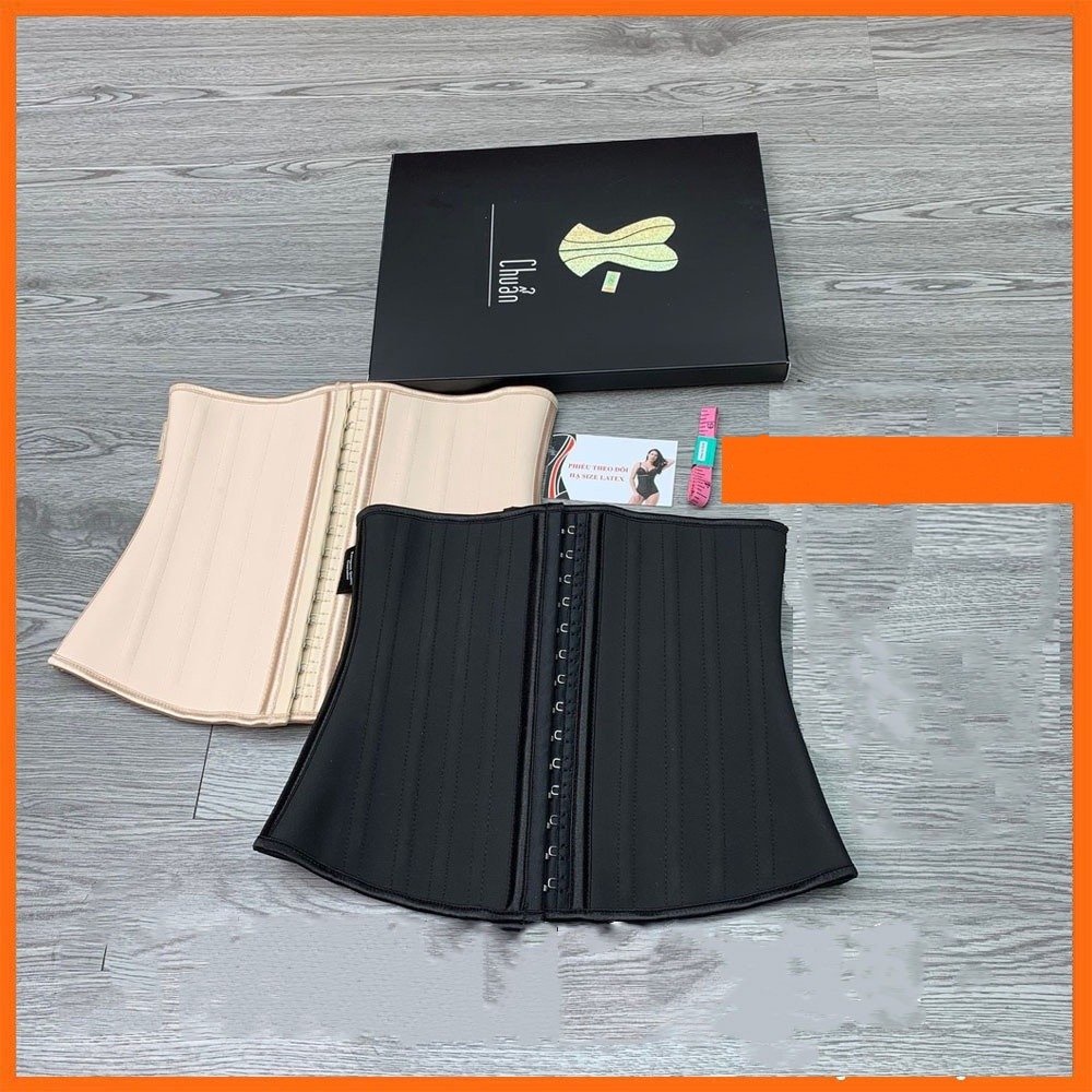 25-bone Elastic latex Belly Corset, Fat-reducing belly corset for ...