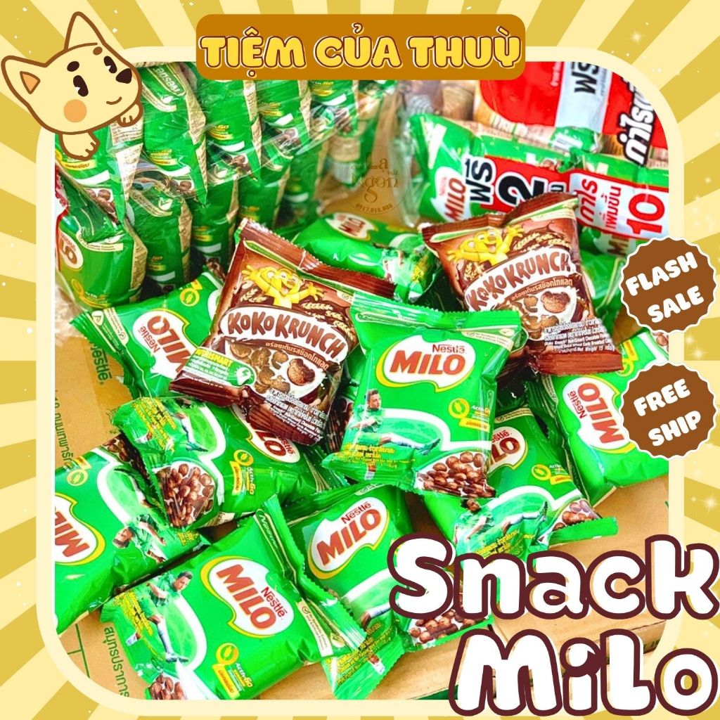 Nestle Thai Milo Snack, Thai Milo Cocoa Breakfast Cereal 15G Pack ...