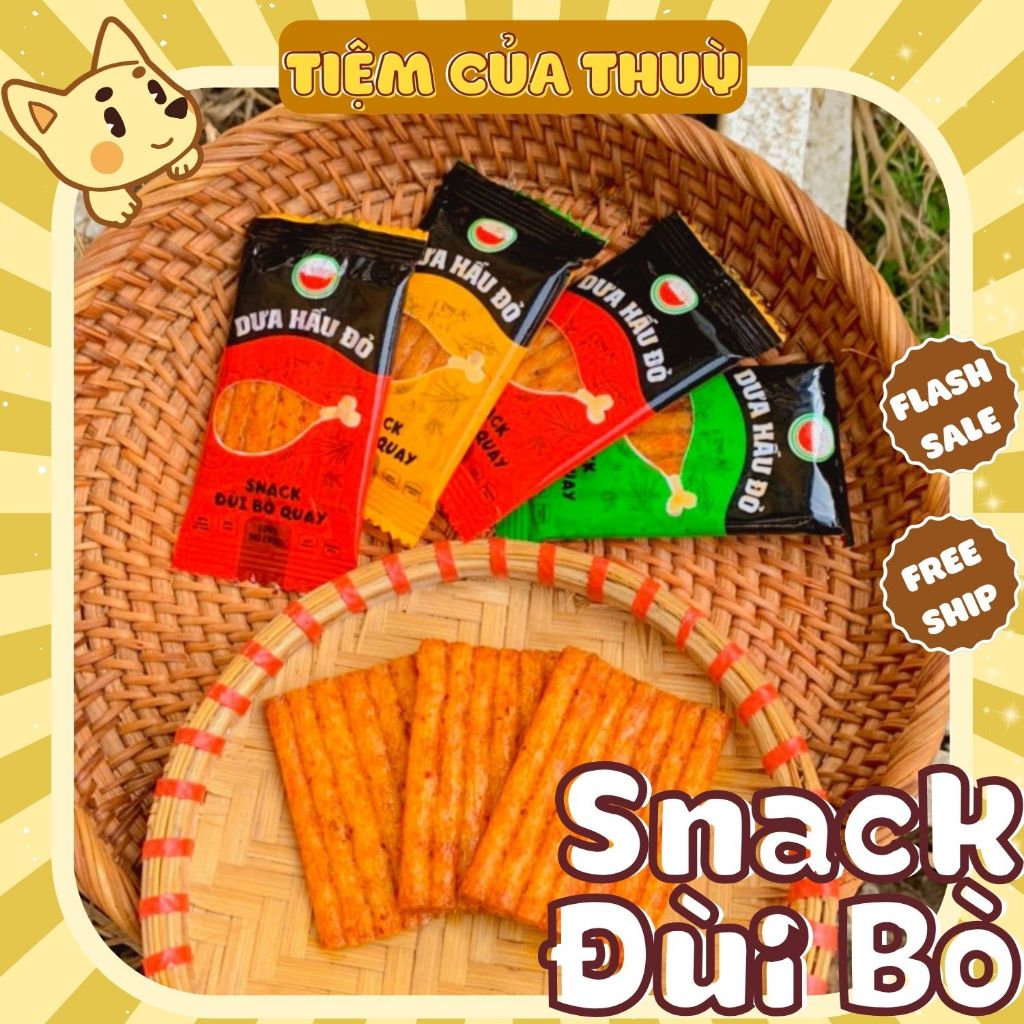 12 Packs of Ba Tuyet Diamond Roasted Beef Thighs Spicy Snack, Spicy ...